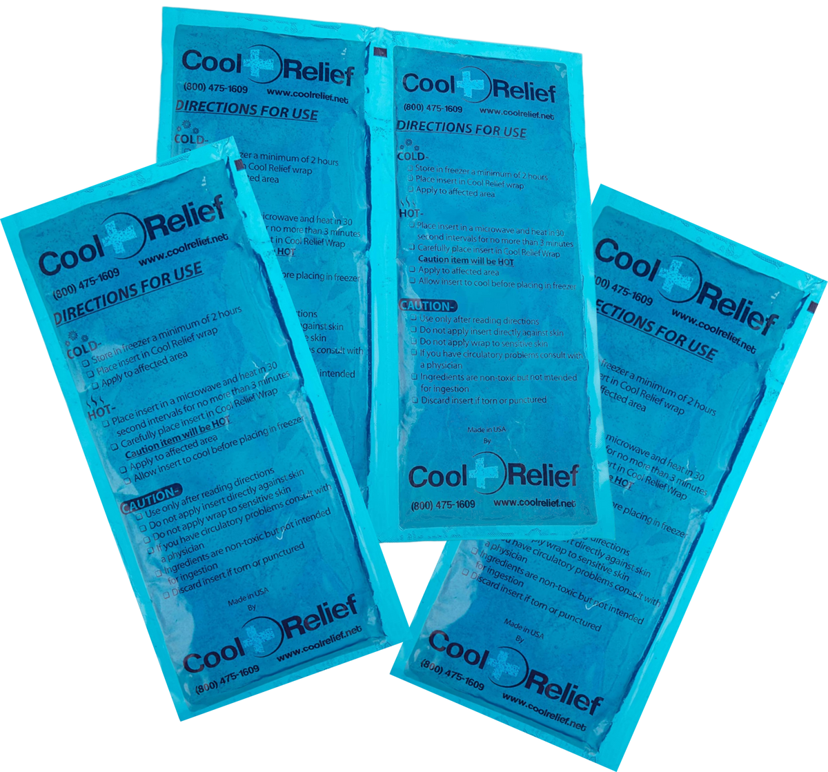 Replacement Gel Ice Pack Insert Set for XL Knee Wrap – Cool Relief