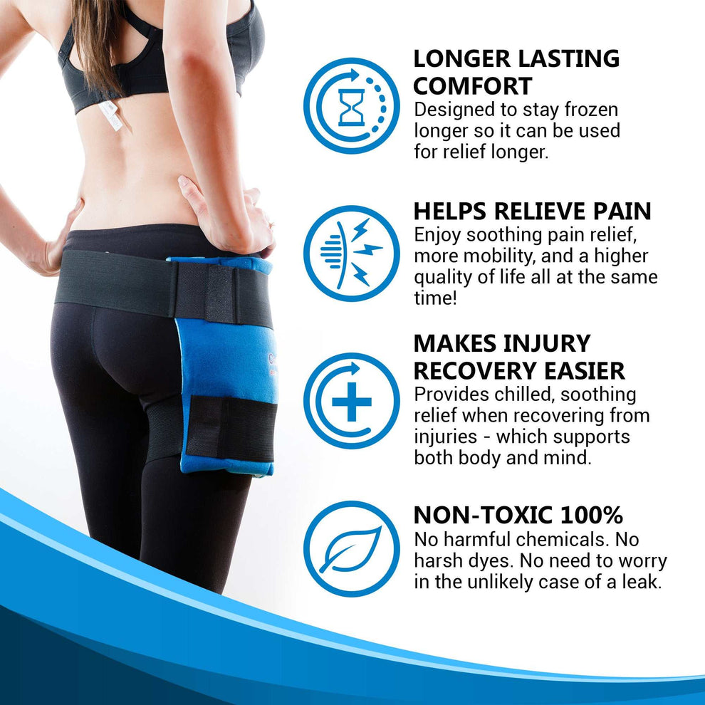 Soft Gel Hip Ice Pack – Hip ice packs – Ice Wraps by Cool Relief